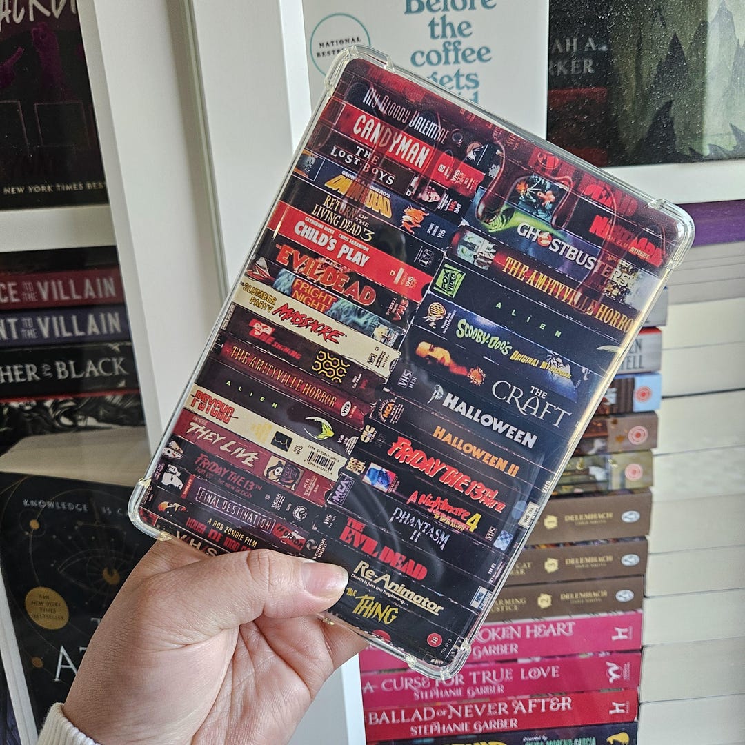 VHS Vintage Horror Movies Kindle Inserts, E-reader Decorative Inserts, Kindle Paperwhite & Basic ...
