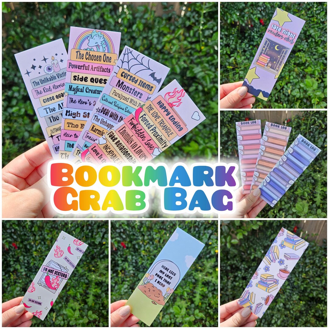 Classic Bookmark Mystery Grab Bags, Bookmarks, Booktok, Book Club Gifts ...