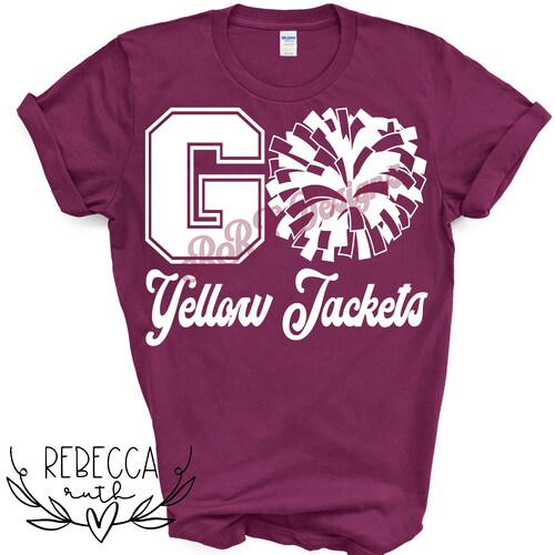 Go Yellow Jackets Svg Dxf Eps Png. Yellow Jackets Svg Yellow - Etsy