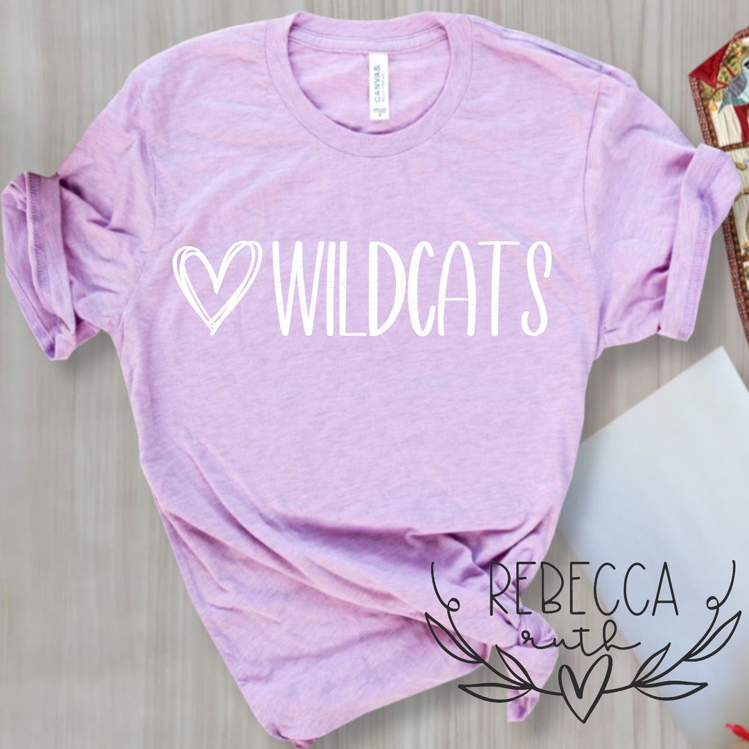 Wildcats Heart SVG - Etsy