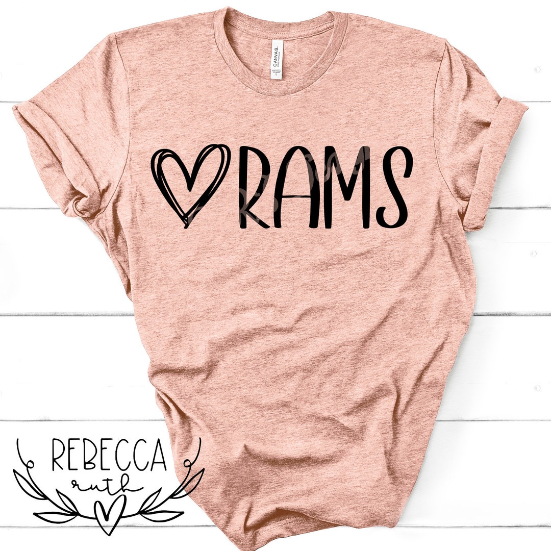 RAMS HEART Svg & Png - Etsy