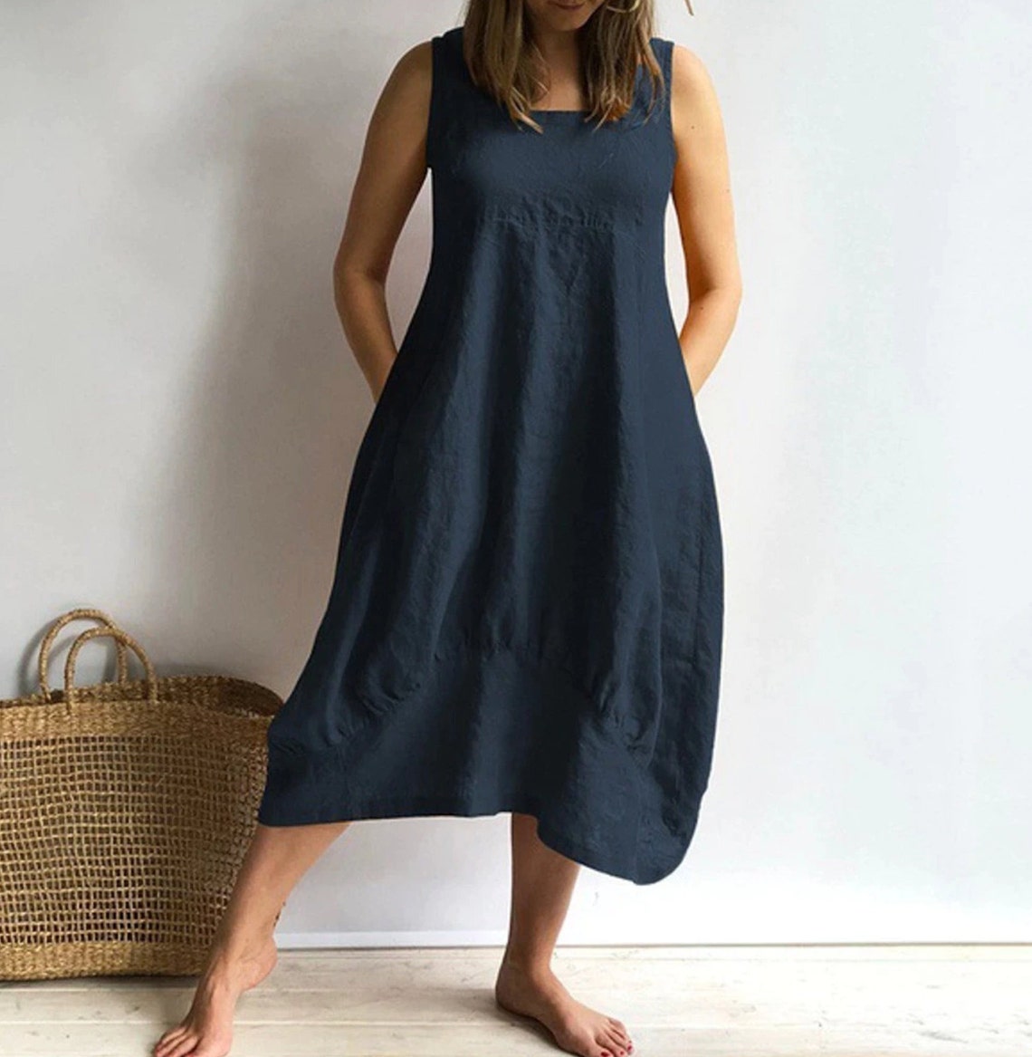 Linen Summer Dress Etsy