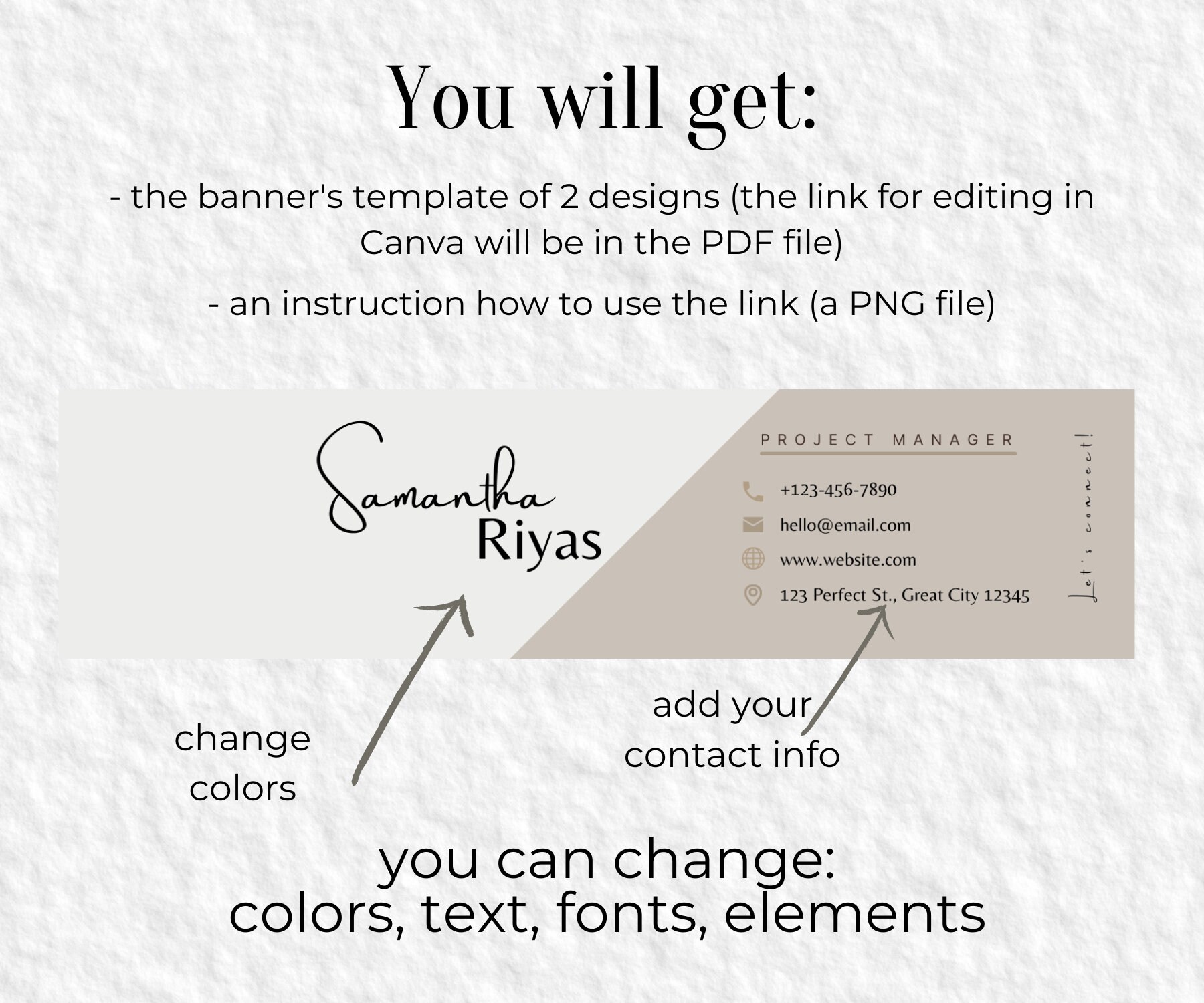 Editable Professional Linkedin Banner With Contact Info Canva - Etsy UK