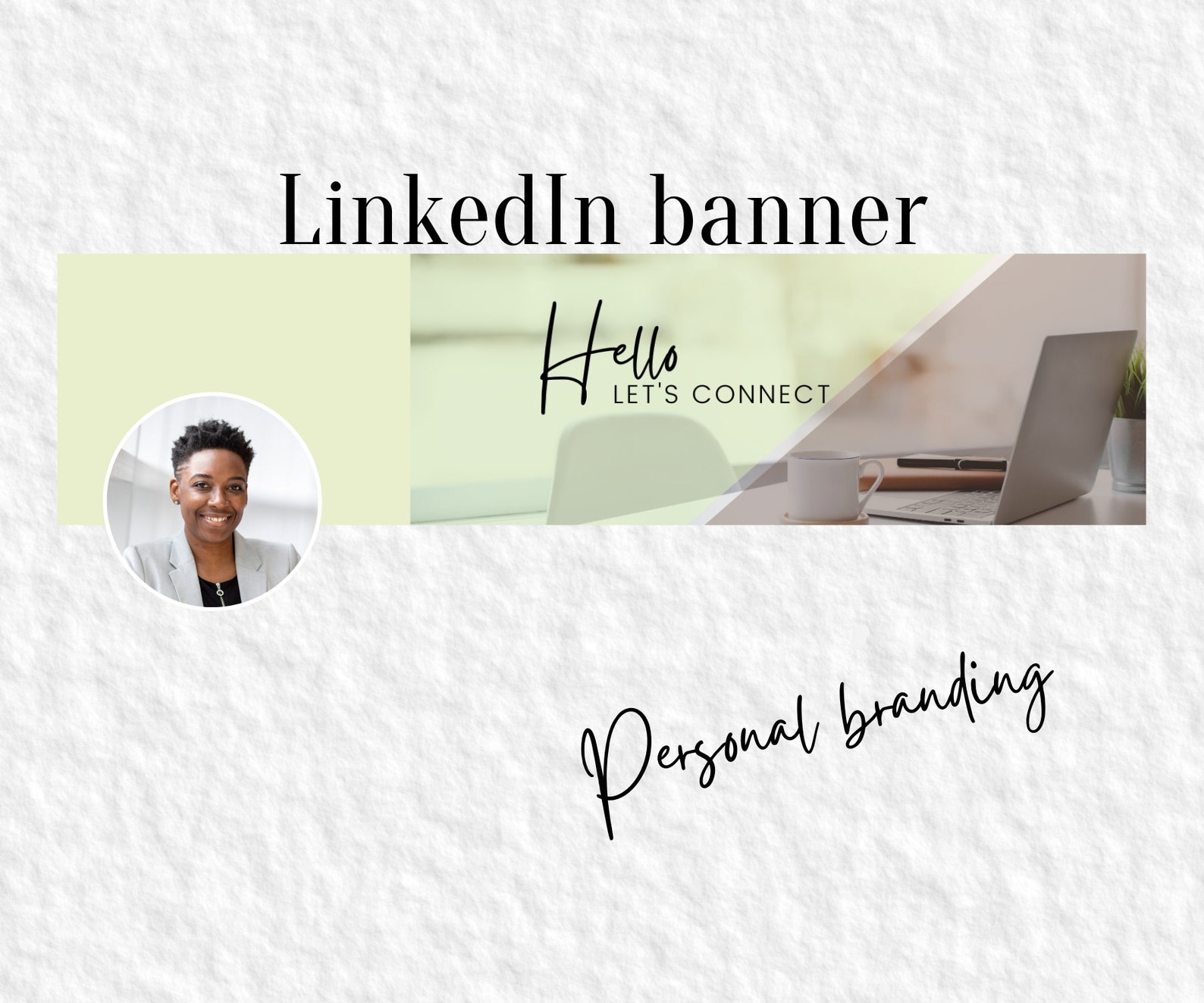 Pastel Green Linkedin Banner for Your Personal Branding on - Etsy