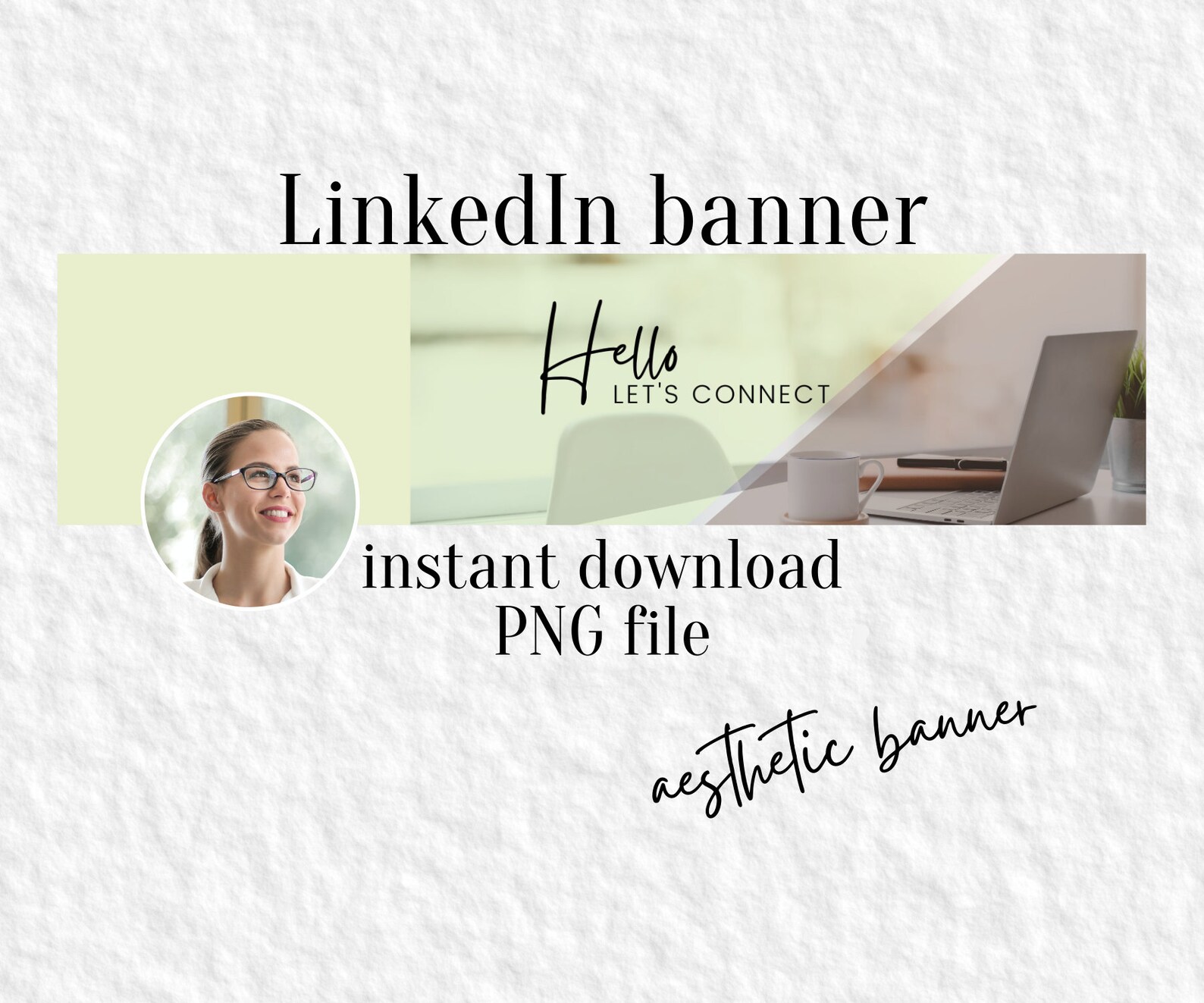 Pastel Green Linkedin Banner for Your Personal Branding on - Etsy