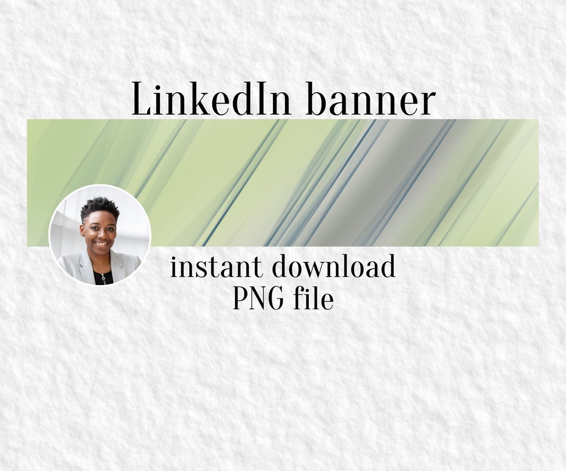 Green Linkedin Background for Your Personal Branding on | Etsy