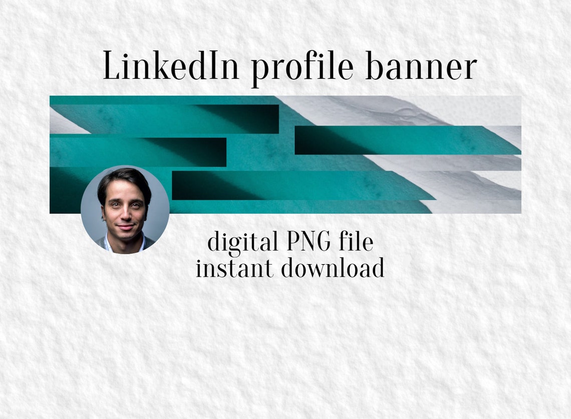 Profile cover Linkedin easy upload banner for profile | Etsy