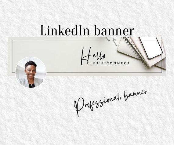 Minimalist Professional Linkedin Banner for Your Personal | Etsy