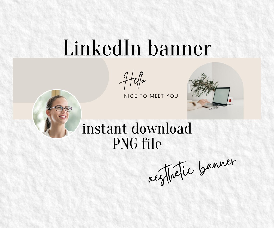 Aesthetic Linkedin Banner for Your Personal Branding on - Etsy UK