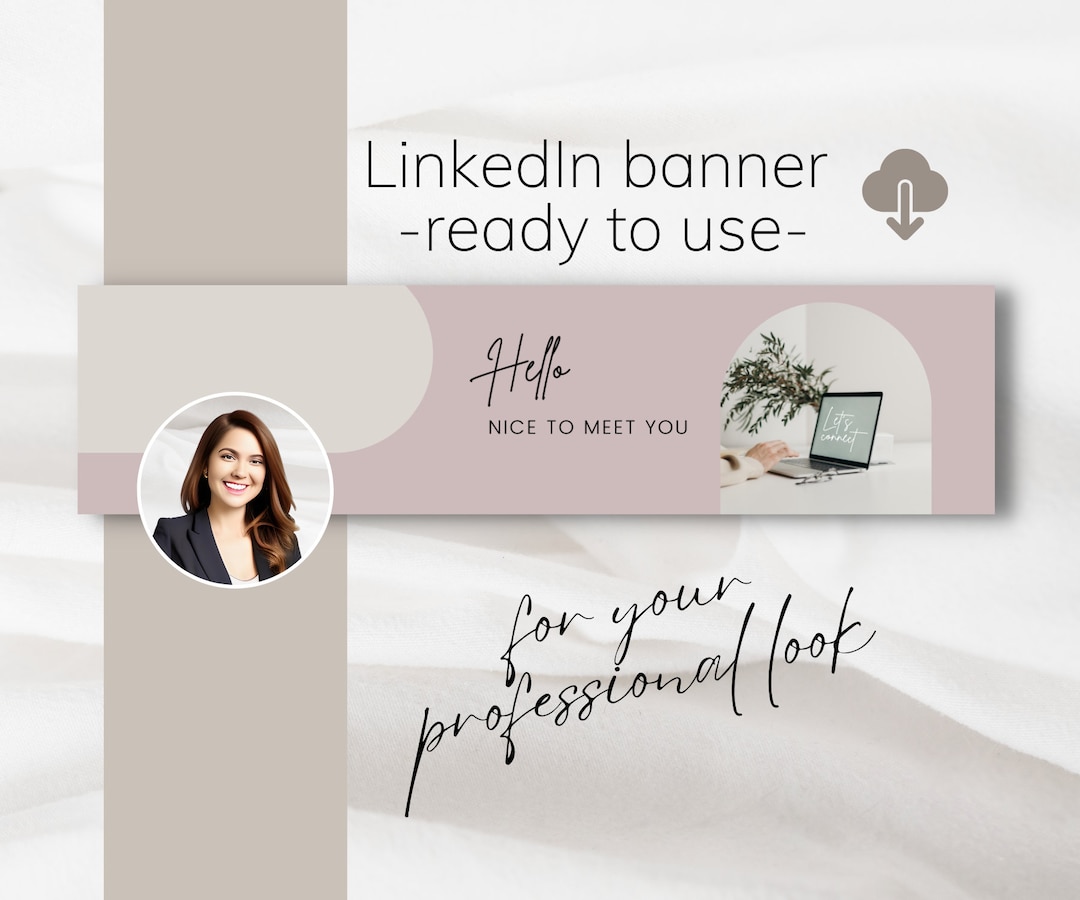 Aesthetic Linkedin Banner for Your Personal Branding on Linkedin Profile, Minimalist Linkedin ...