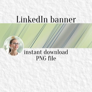 Green Linkedin Background for Your Personal Branding on | Etsy