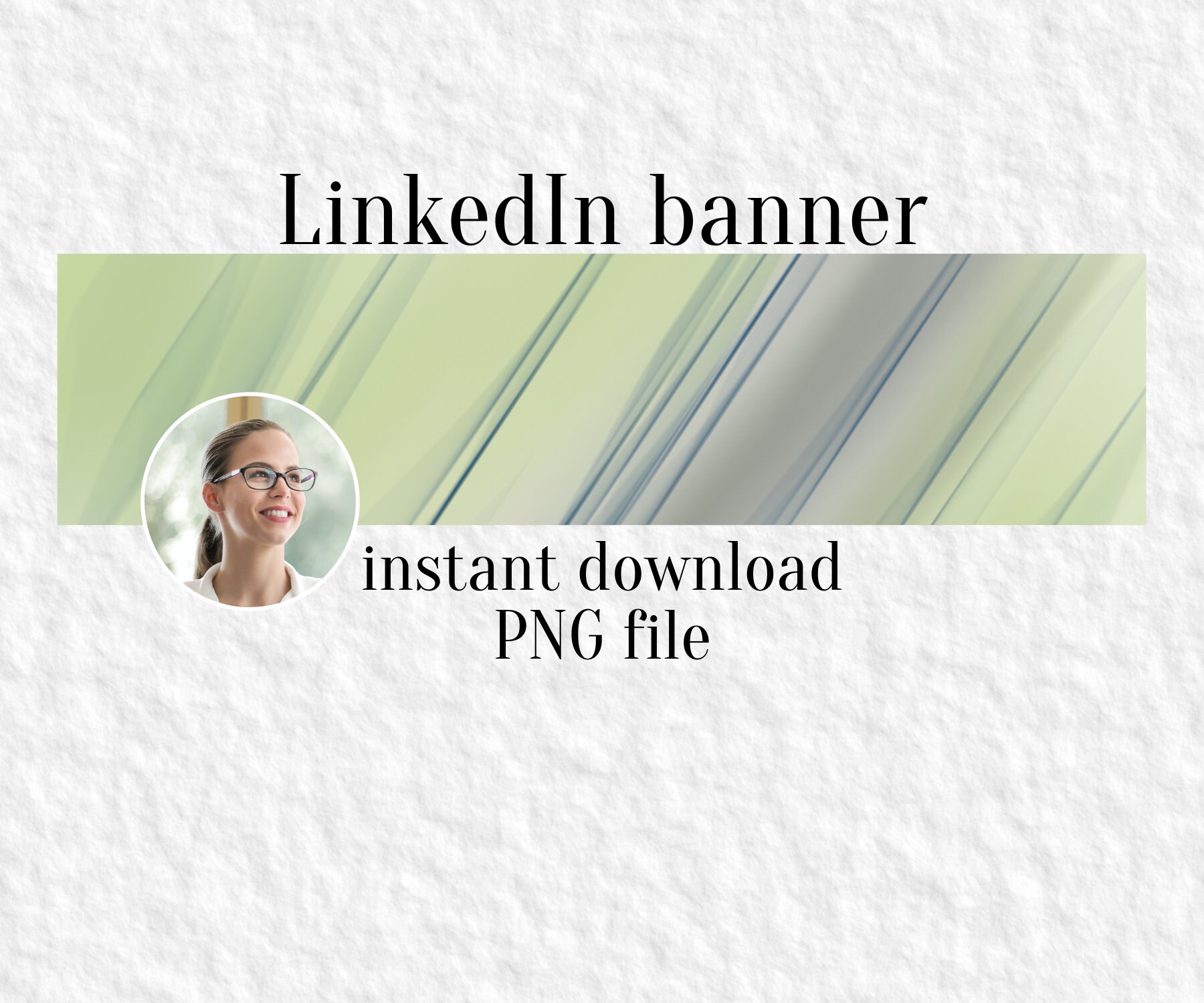 Green Linkedin Background for Your Personal Branding on - Etsy