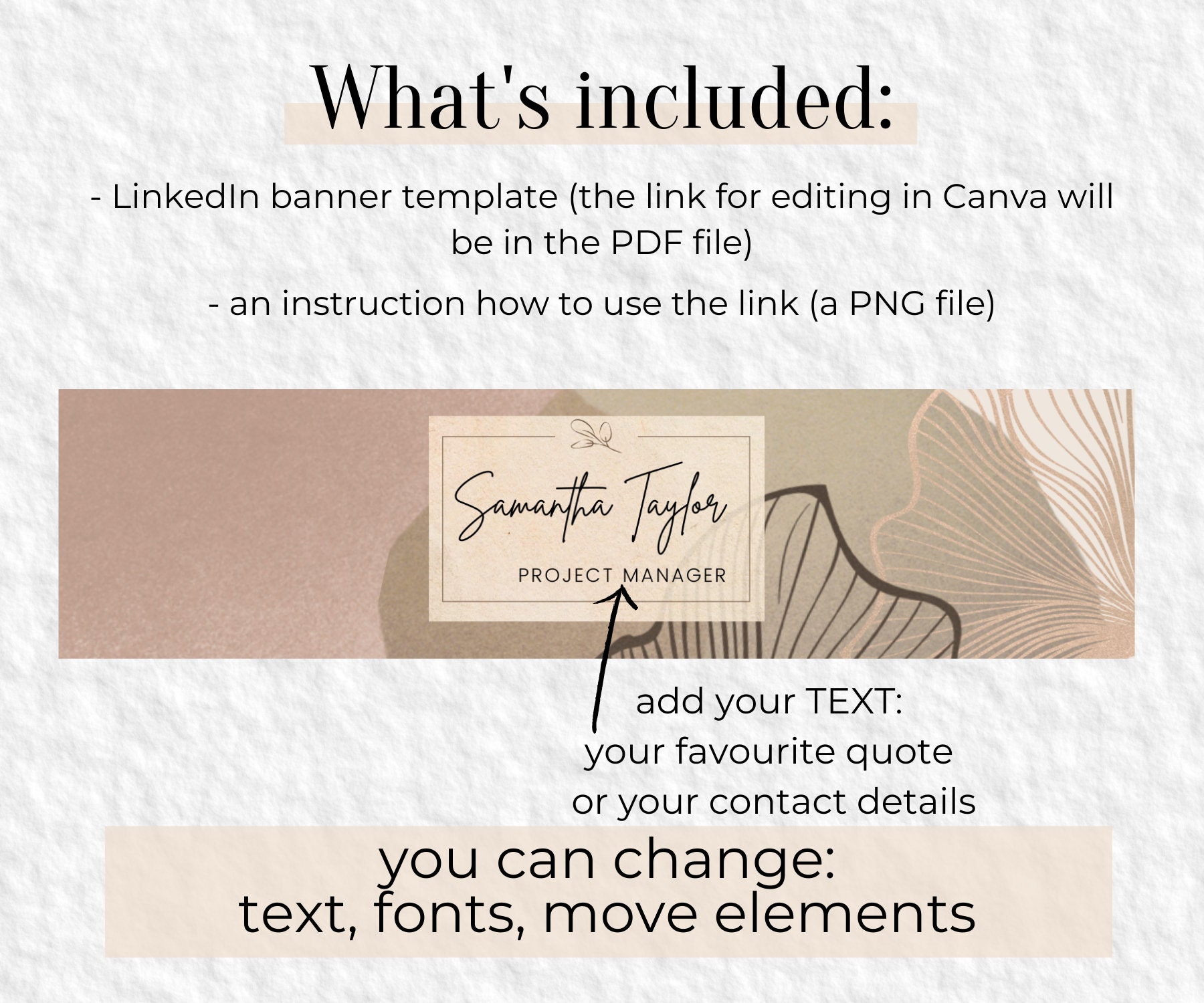 Beige Editable Linkedin Banner Canva Template, Linkedin Banner ...