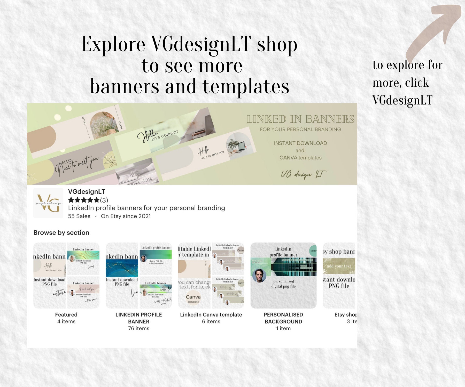 Aesthetic Linkedin Banner for Your Personal Branding on - Etsy