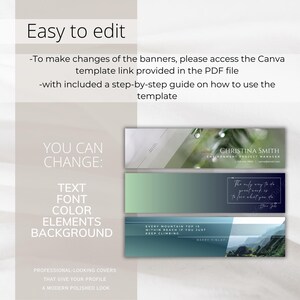 Green Linkedin Banner: Personal Branding Canva Template (digital ...