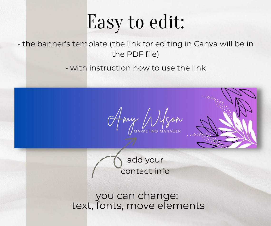 Linkedin Banner Template, Canva Template, Editable Linkedin Banner ...