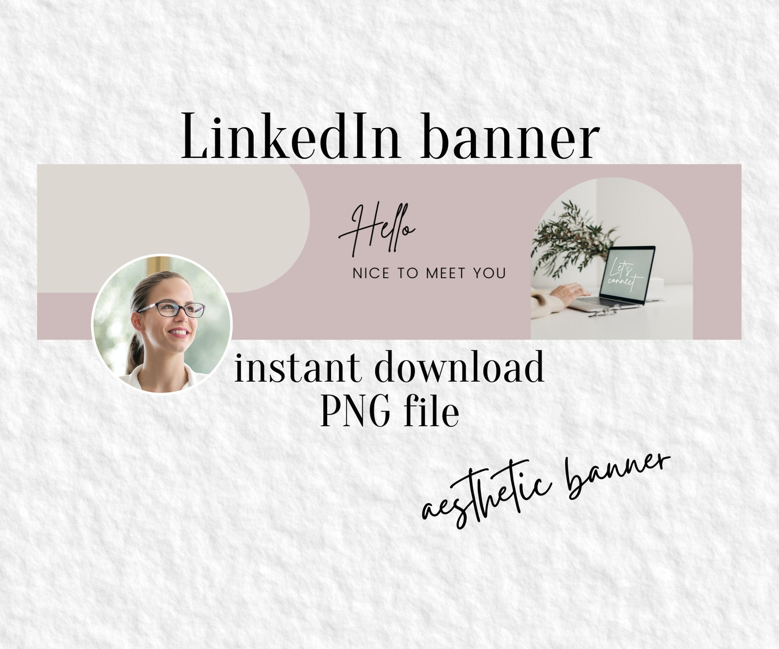 Aesthetic Linkedin Banner for Your Personal Branding on - Etsy