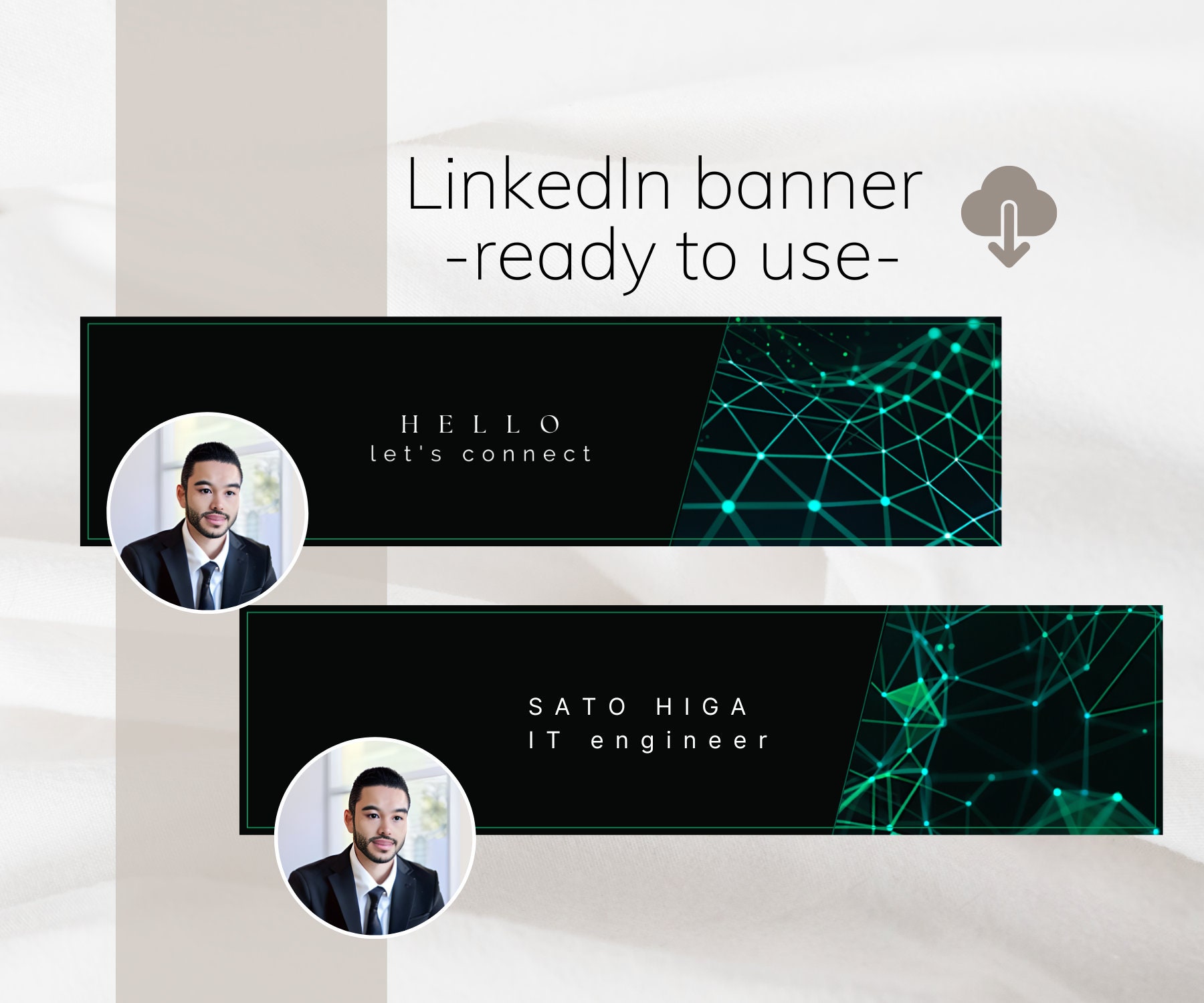 Linkedin Banner Technology, Black Linkedin Banner With Green ... Linkedin Banner Technology, Black Linkedin Banner With Green ...
