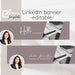 Beige Editable Linkedin Banner Canva Template, Linkedin Banner ...