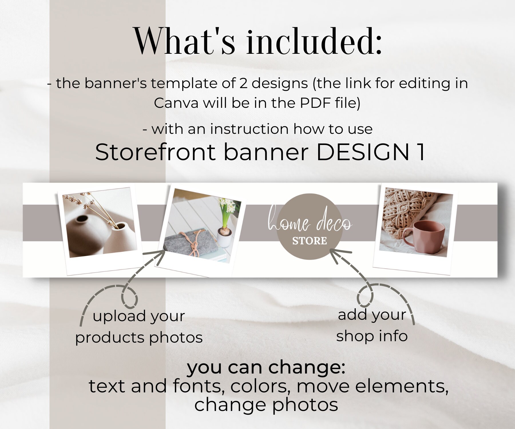 Amazon Storefront Banner, Photo Collage Template Editable With Canva ...