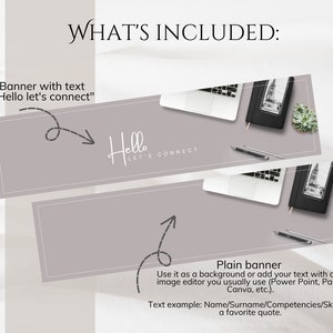 Beige Linkedin Background With Computer, Notebook, Succulent Image ...