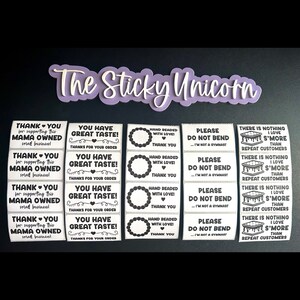 Spooky Packaging Stickers, Thermal Printed Labels, Shop Small Business ...