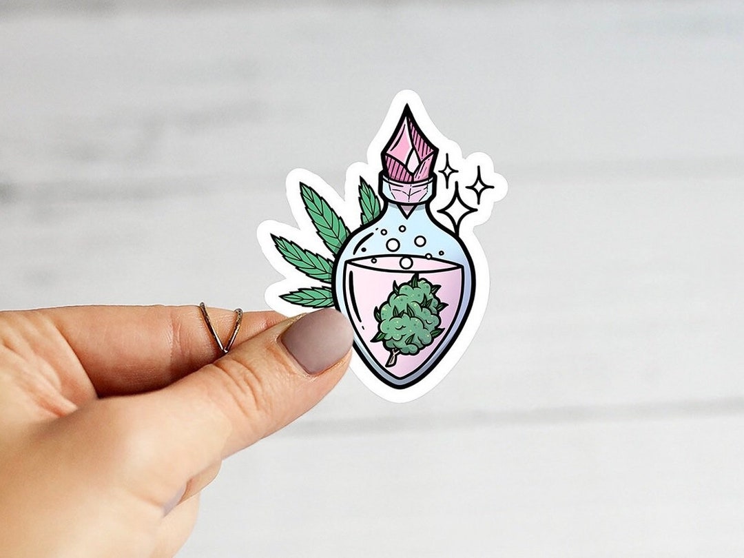 Stoner Potion Sticker, Waterproof Sticker, Hippie Gift, Marijuana ...