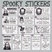 Spooky Packaging Stickers, Thermal Printed Labels, Shop Small Business ...