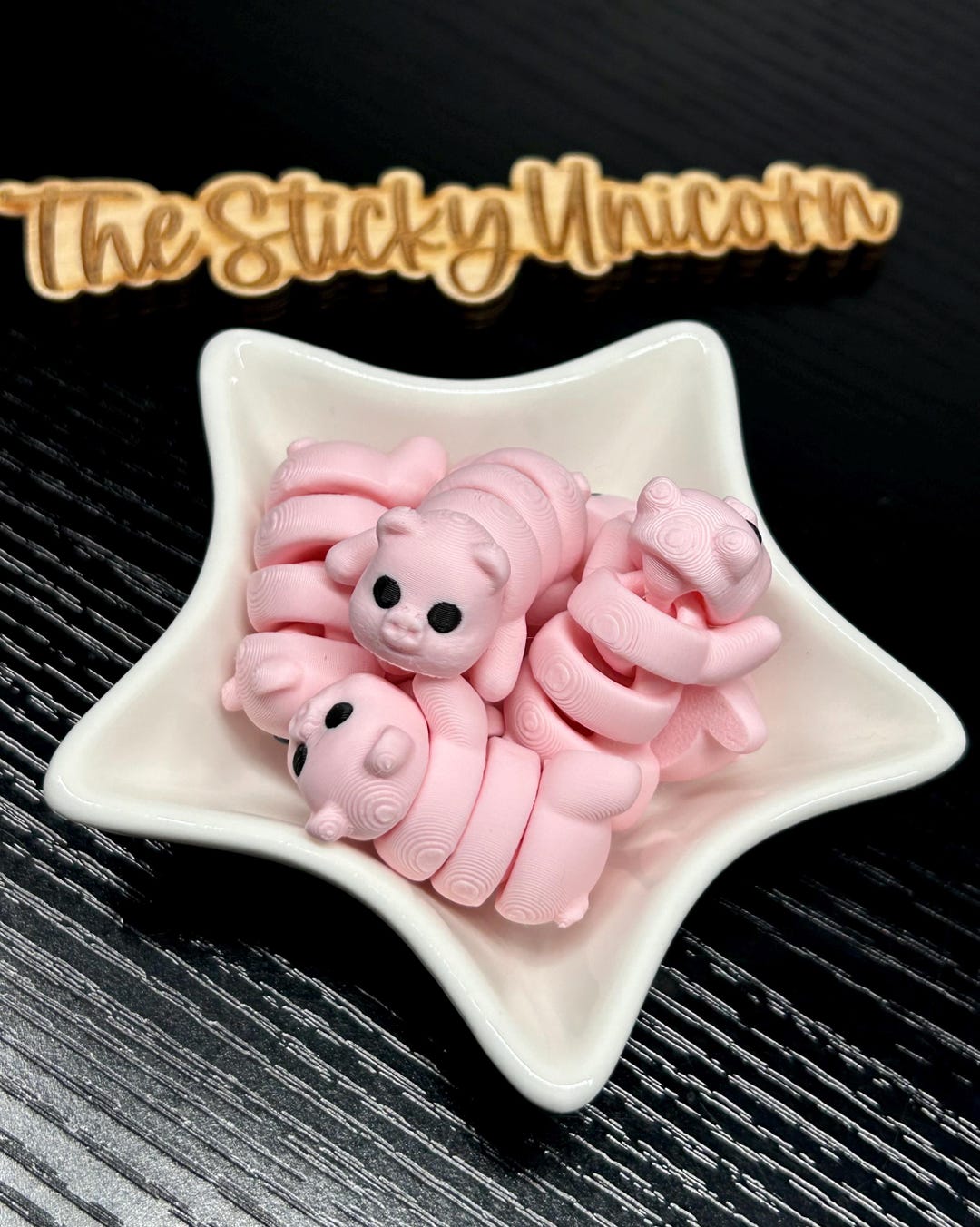 3D Printed Pig, Mini Articulating Pig, Cute 3D Printed Piggy, Fidget ...