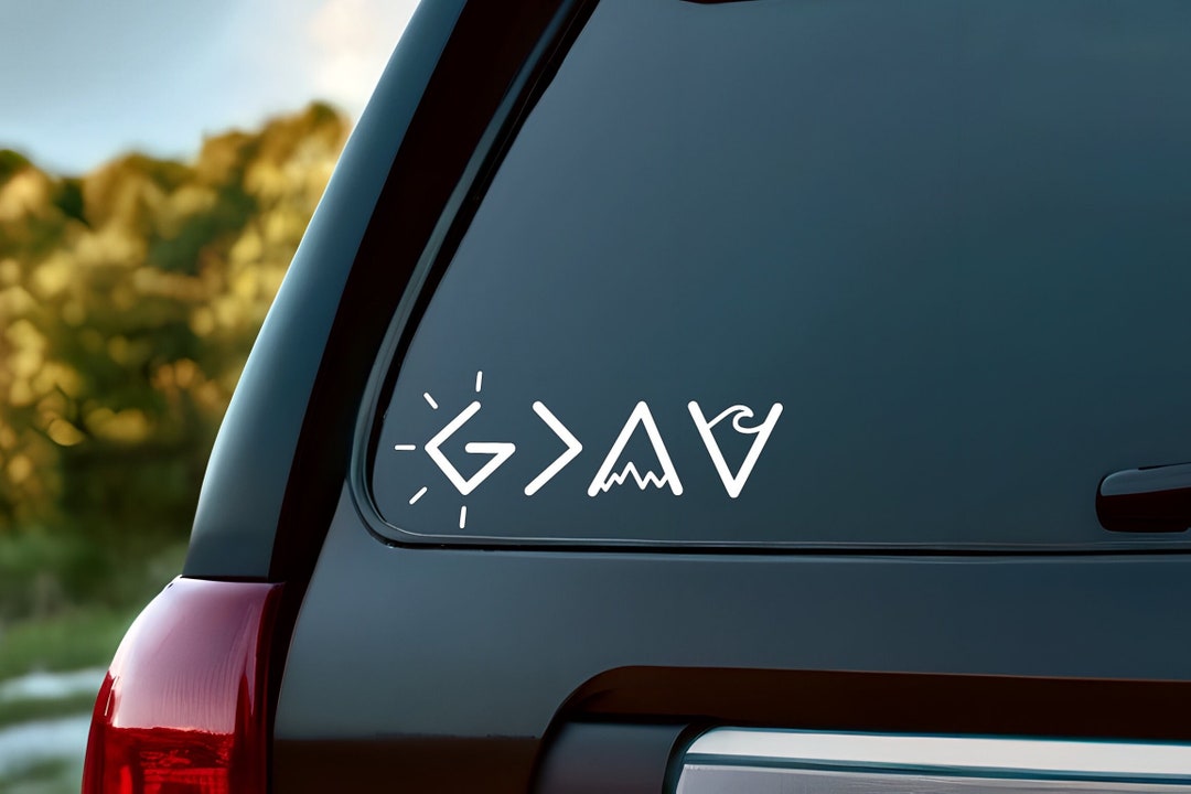 God is Greater Than the Highs and the Lows Decal, Weatherproof Bible ...