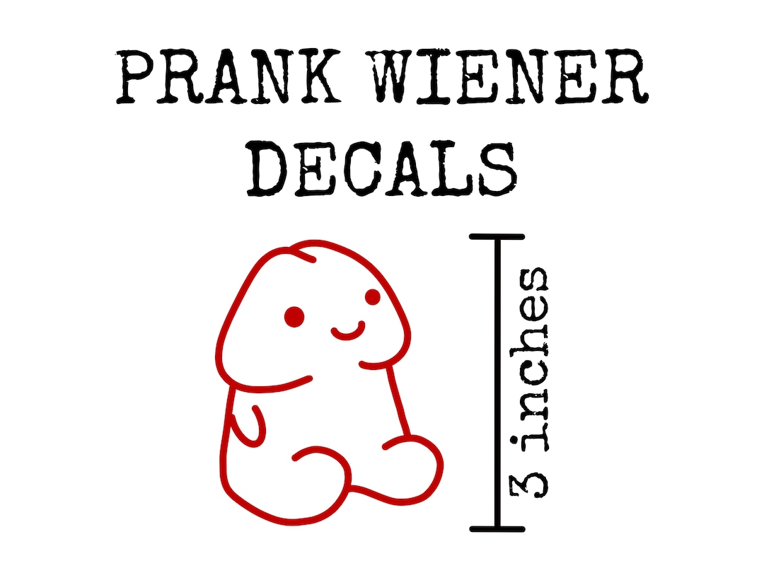 Discreet Penis Decal, Happy Penis, Tail Light Decal, Tiny Penis, Prank ...