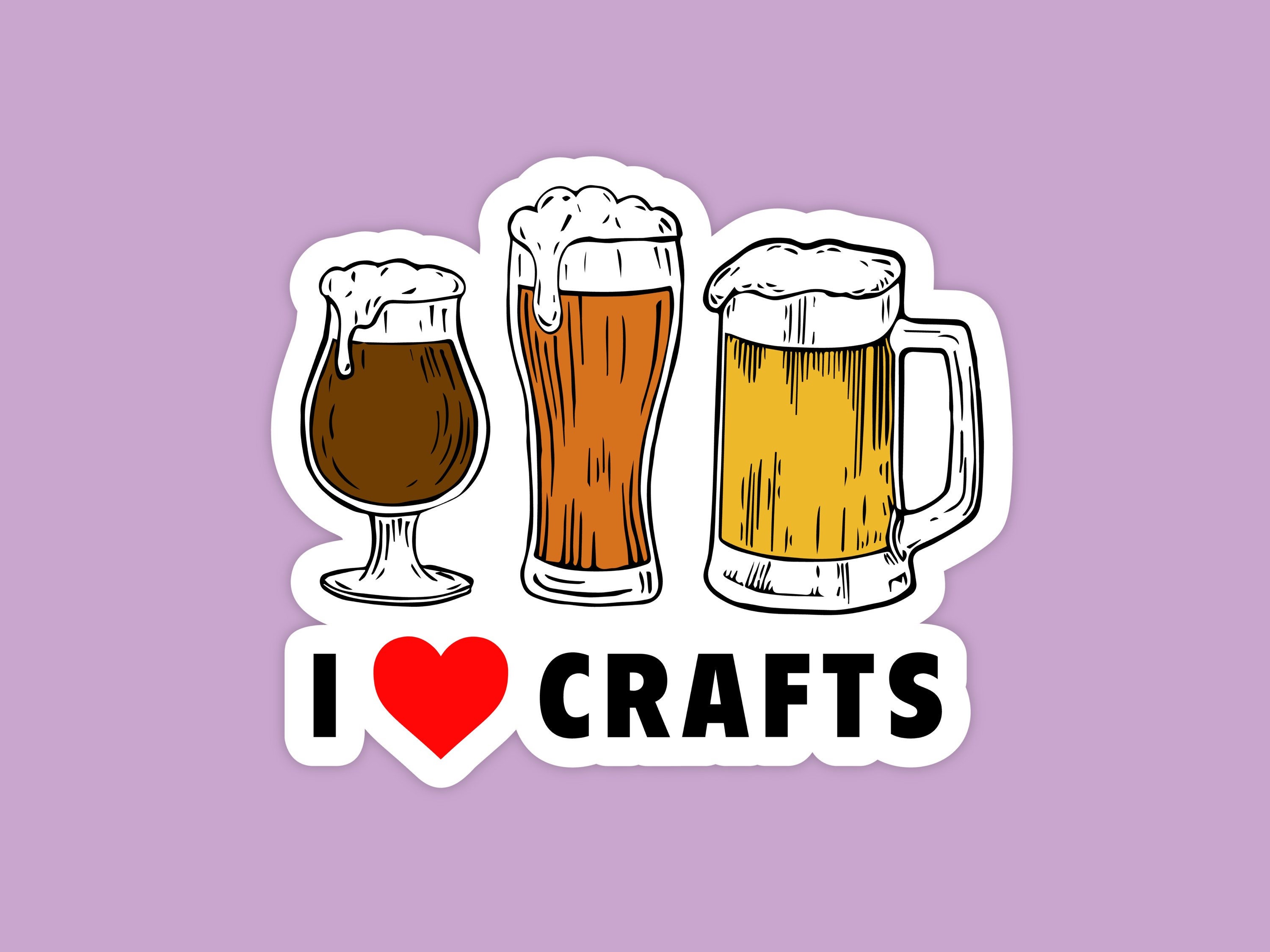 Craft Beer Sticker, Waterproof Sticker, Beer Laptop Sticker, Beer Lover ...