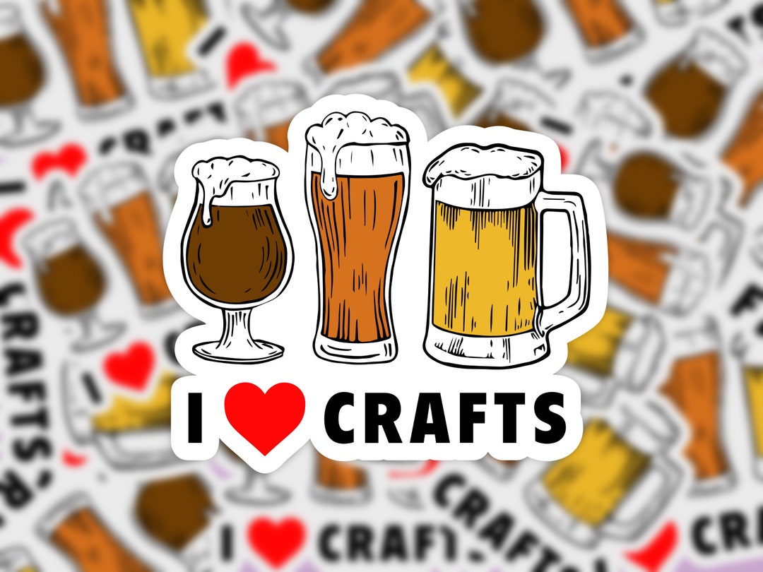 Craft Beer Sticker, Waterproof Sticker, Beer Laptop Sticker, Beer Lover ...