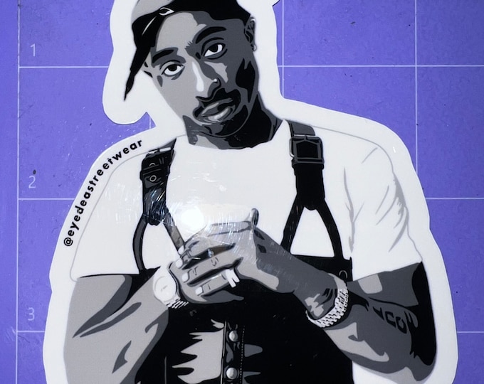 Tupac Sticker, 2pac Shakur Decal, Tupac Png, Tupac Print, Tupac Gifts ...