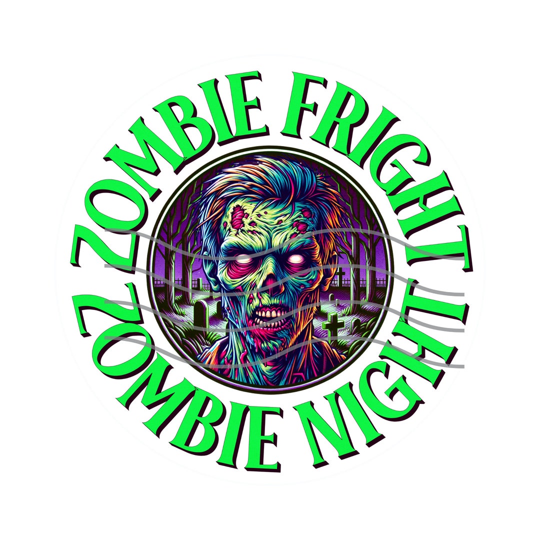 Zombie Fright Night Stock Photos 300 Dpi Sublimation for T-shirts Junk ...