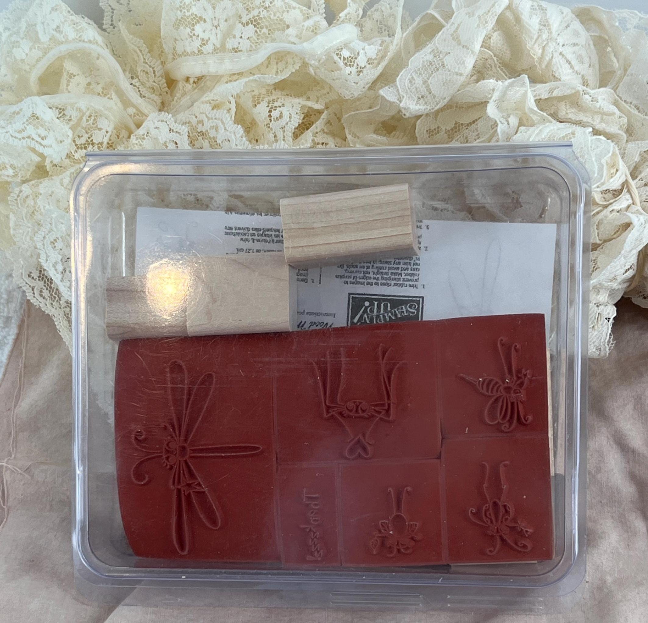2003 Stampin' up Cute as a Bug Rubber Stamp Set of 6 Mounted Used ...