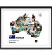 Personalized Australia Travel Map, Australia Map Photo Collage ...