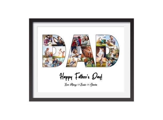 Dad Photo Collage PSD Template Customizable Father's - Etsy