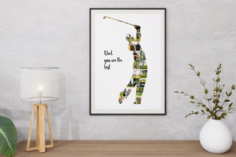 Personalized Golf Player Photo Collage Gift (digital Download) - Etsy