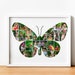 Butterfly Shape Photo Collage Template 12x16 - Etsy