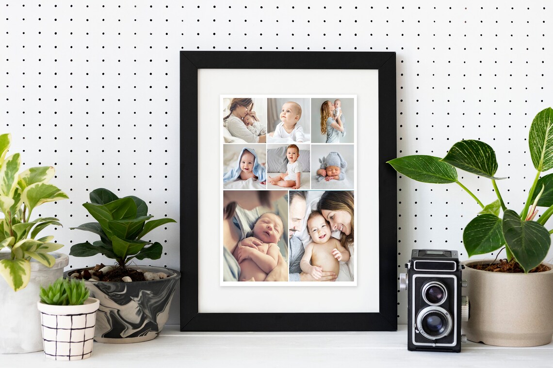 8 X 10 Digital Photo Collage Templates Portfolio - Etsy India