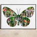 Butterfly Shape Photo Collage Template 12"x16", Scrapbook Template, PSD ...