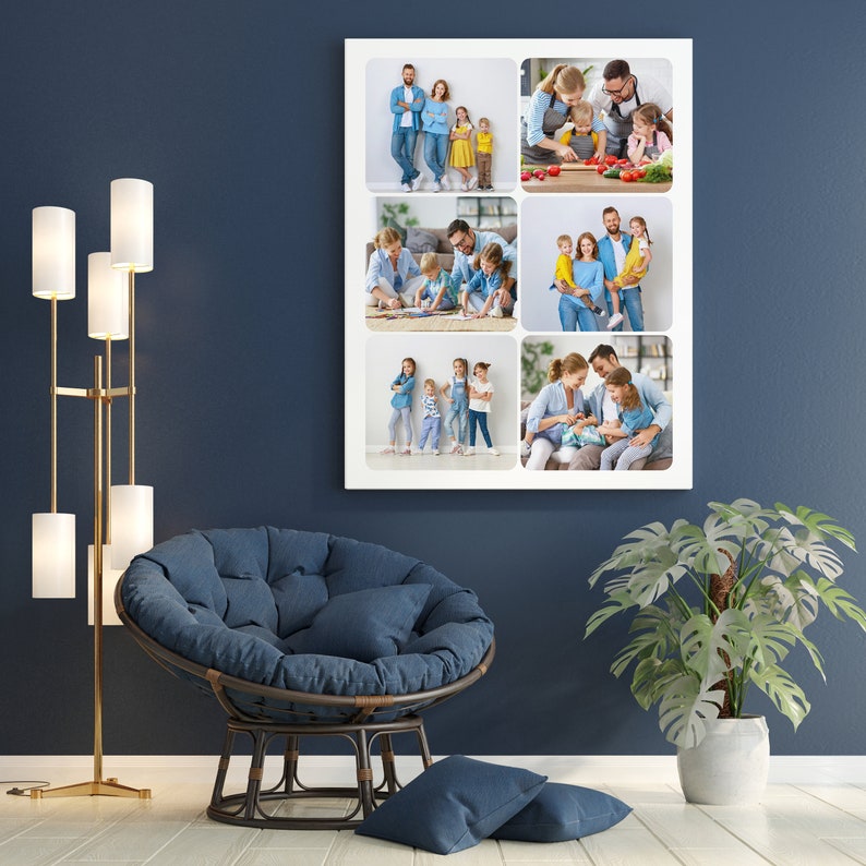 Photo Collage Templates With Rounded Corners in 16x20 Inches - Etsy India