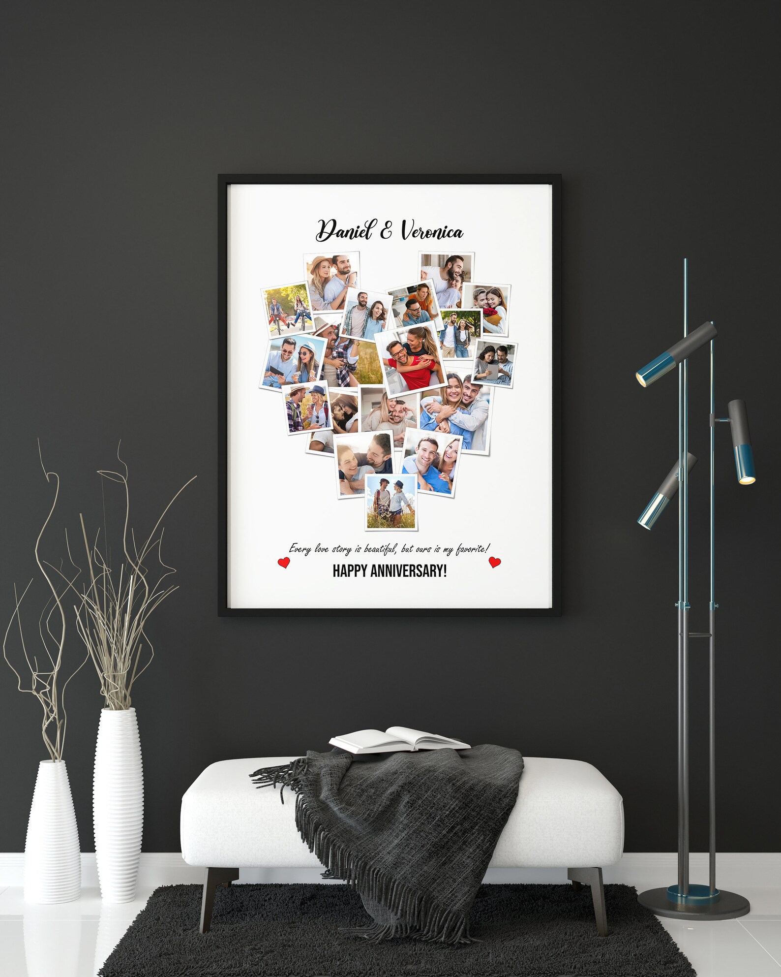 Personalize 1st Year Anniversary Photo Collage Gift 1 Year - Etsy