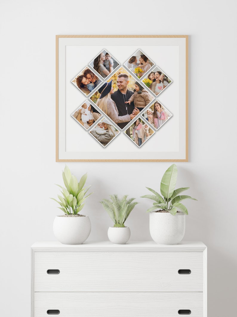 Buy Photo Collage Template in Diamond Shape Photography Portfolio ...