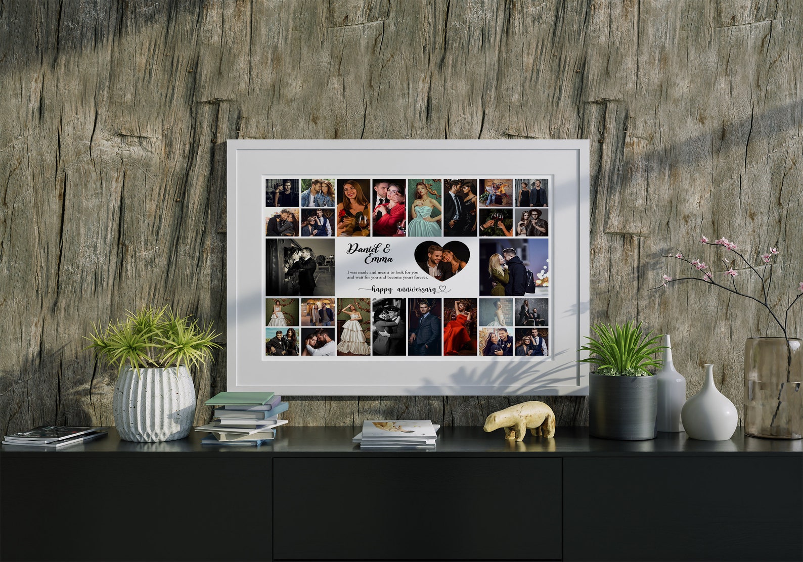 Personalize Anniversary Collage Wedding Gift for Him - Etsy