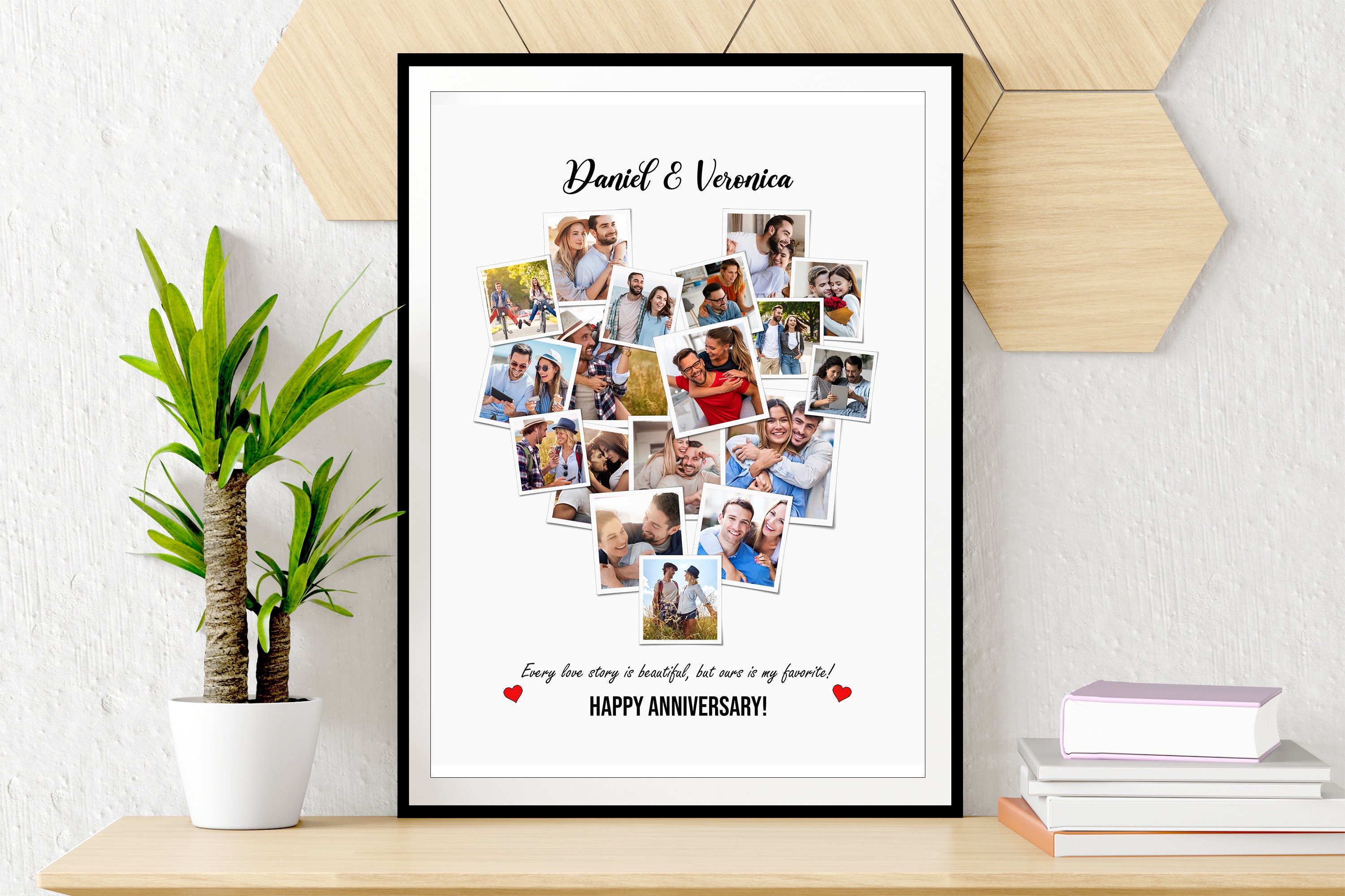 Personalize 1st Year Anniversary Photo Collage Gift 1 Year - Etsy