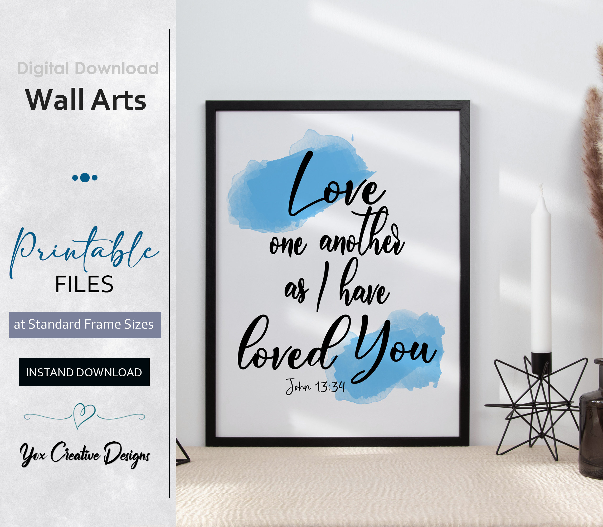Digital Printable Arts Bible Verse Christian Quote Décor - Etsy