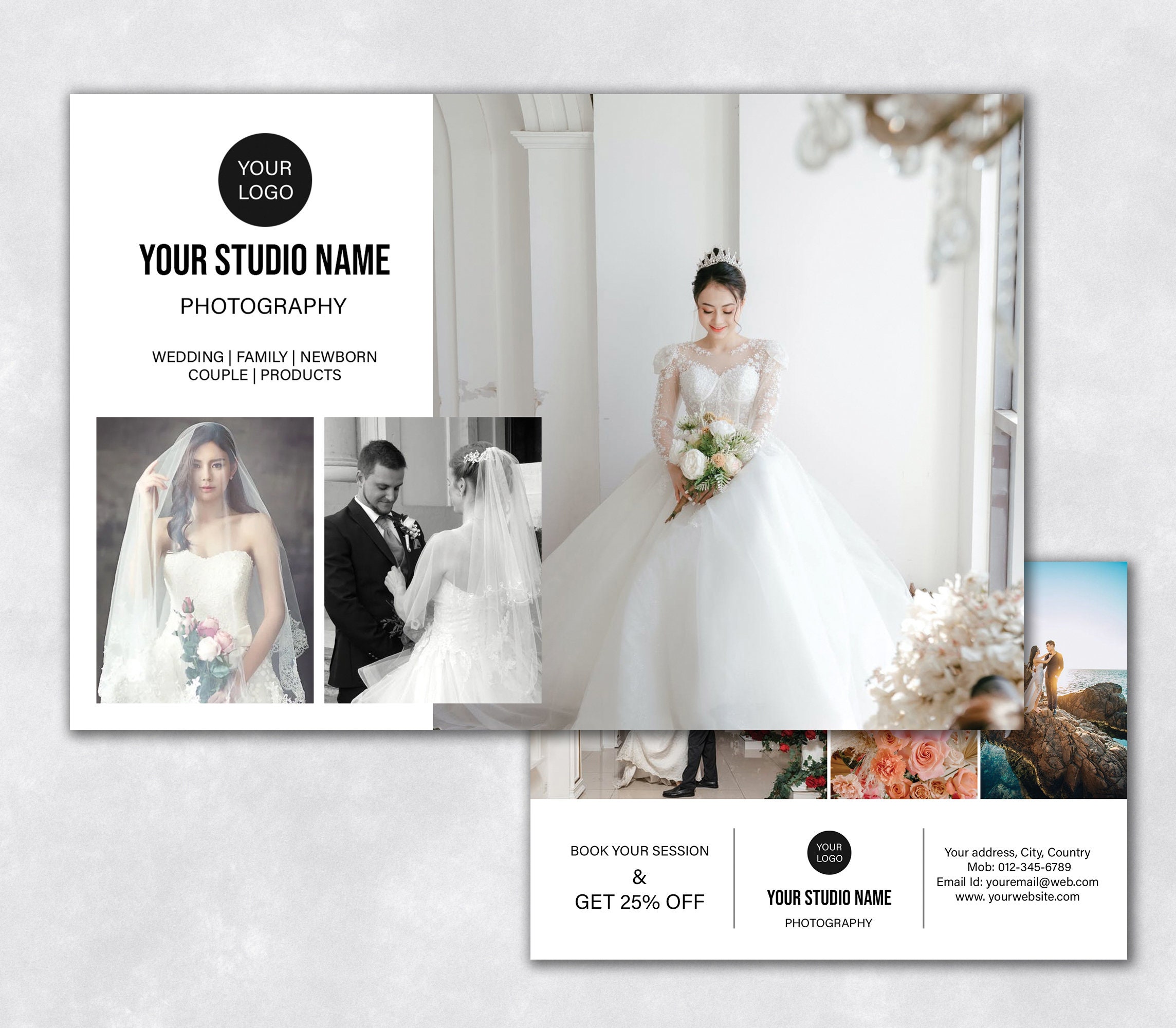 Photography Promo Card Template in 6x4 Double - Etsy India