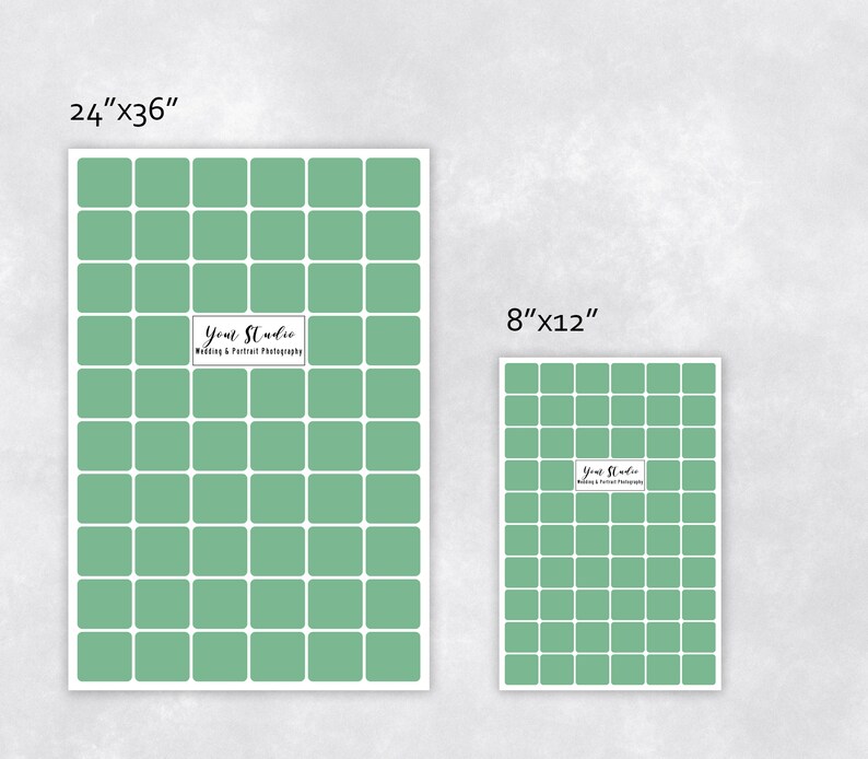 Poster Size Photo Collage Template 24x36 Editable Anniversary - Etsy